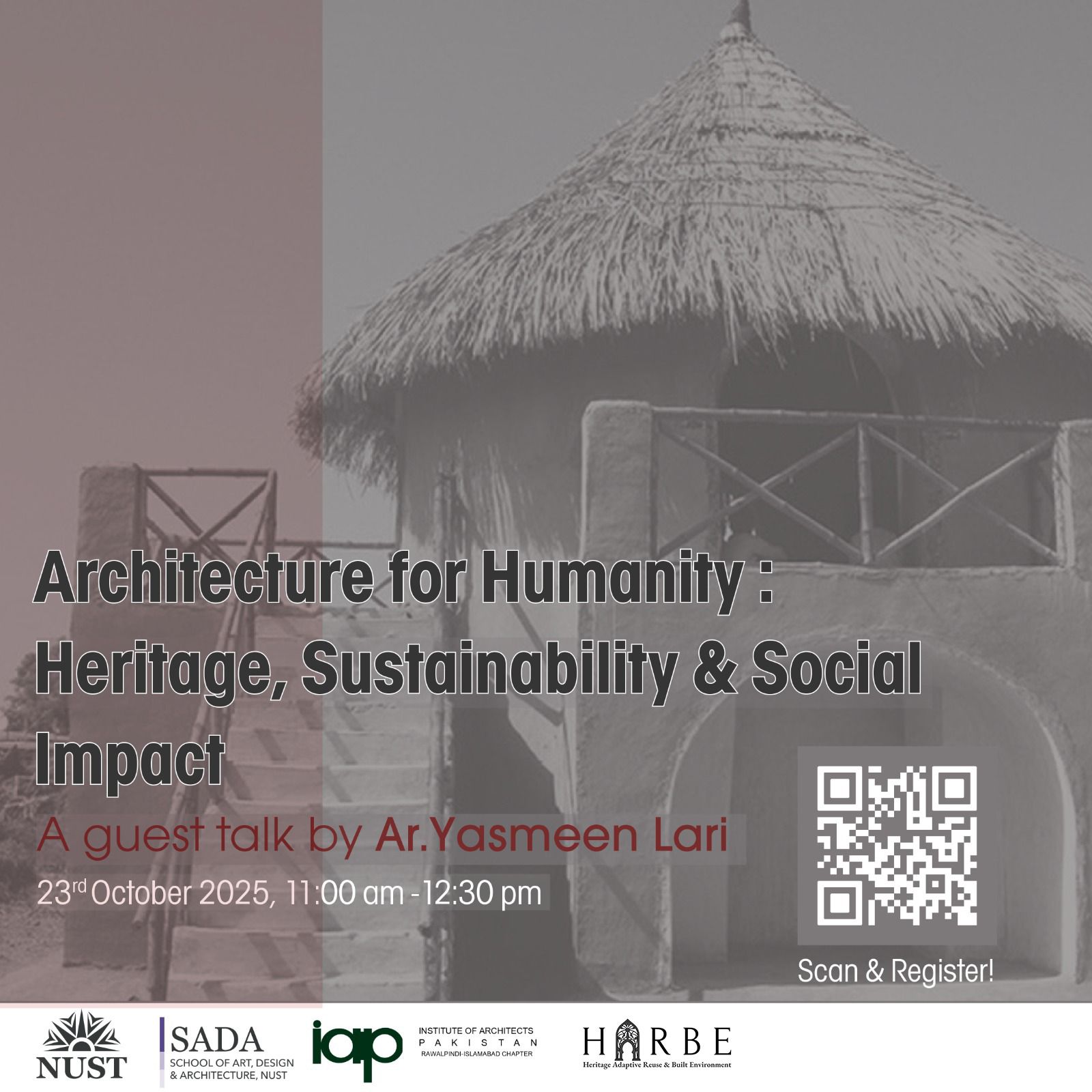 A Guest Talk by Ar.Yasmeen Lari - NUST School of Art, Design & Architecture